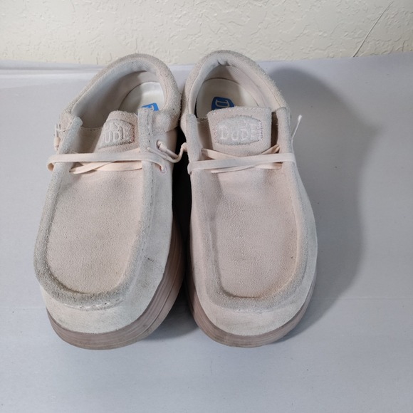 Hey Dude | Shoes | Hey Dude Shoes Womens 1 Wendy Comfort Suede Ivory ...